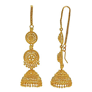 Jwellmart Gold Plated Alloy Jhumka Earrings for Women