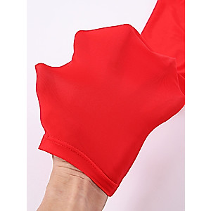 Kvysinly Men's Thermal Underwear Pants Bulge Pouch Sleep Bottom Loungewear Long Johns Leggings Red Medium