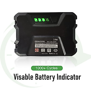 aunstarwei 80V 3.0Ah Replacement Battery for Greenworks Pro 80V Lithium Ion Battery GBA80200 GBA80250 GBA80300 GBA80400 GBA80500 (Not for Kobalt)