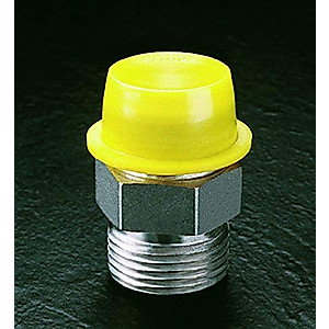 Caplugs WW-3 WW Series – Plastic Tapered Cap & Plug with Wide Thick Flange, 1000 Pack, Yellow LD-PE, Cap OD 0.298" x Plug ID 0.418" Threaded and Non-Threaded Protection, Masking (99191368)