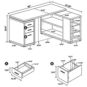 Coaster Home Furnishings Yvette L-Shape Office Desk White
