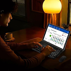 Haofy 10.1 Inch Tablet, MT6735 Deca Core 2 in 1 Tablet PC 6GB RAM 128GB ROM 256GB Expandable Dual Speakers for Android 12 for Work (US Plug)