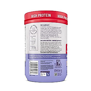 SlimFast Meal Replacement Smoothie Mix, Orange Cream Swirl, Immunity High Protein Powder, 12 Servings (Pack of 2)