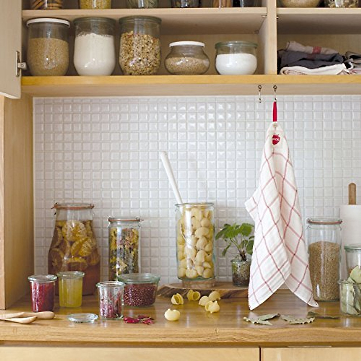 ラセラヌー(Rasalhanut) WE-080 Weck Mold Shape Glass Canister, 2.7 fl oz (80 ml)