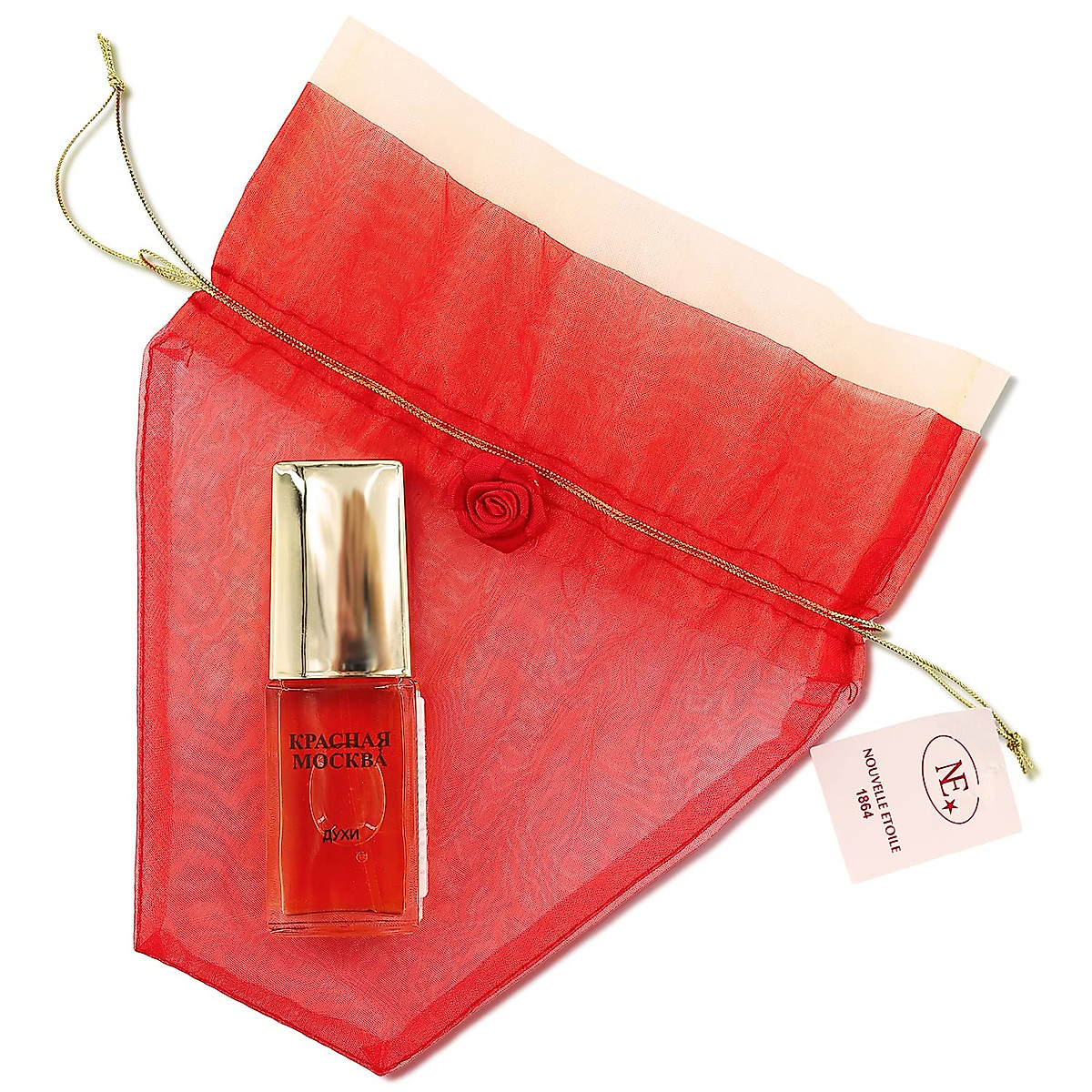 Novaya Zarya Krasnaya Moskva Red Moscow Perfume Glass Bottled US Imported Seller Novya Zarya - 16ml - .55 fl oz - Best Gift for Her