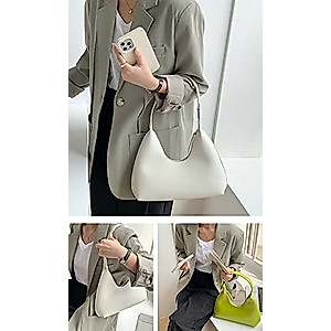 Women's Satchel Bag PU Clutch Small Satchel Bag Cute Shoulder Bag Hobo Bag Solid Color Fashion Mini Clutch