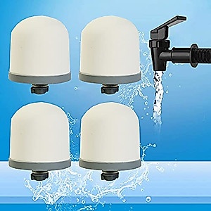 Huining 2PCS Ceramic Dome Replacement Filter for Household Water Bucket Filtration System Water Pitcher