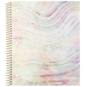 Five Star Spiral Notebooks, 1 Subject, College Ruled, 11" x 8-1/2", Cute Designs Bright Colors, 3 Pack, Design May Vary.