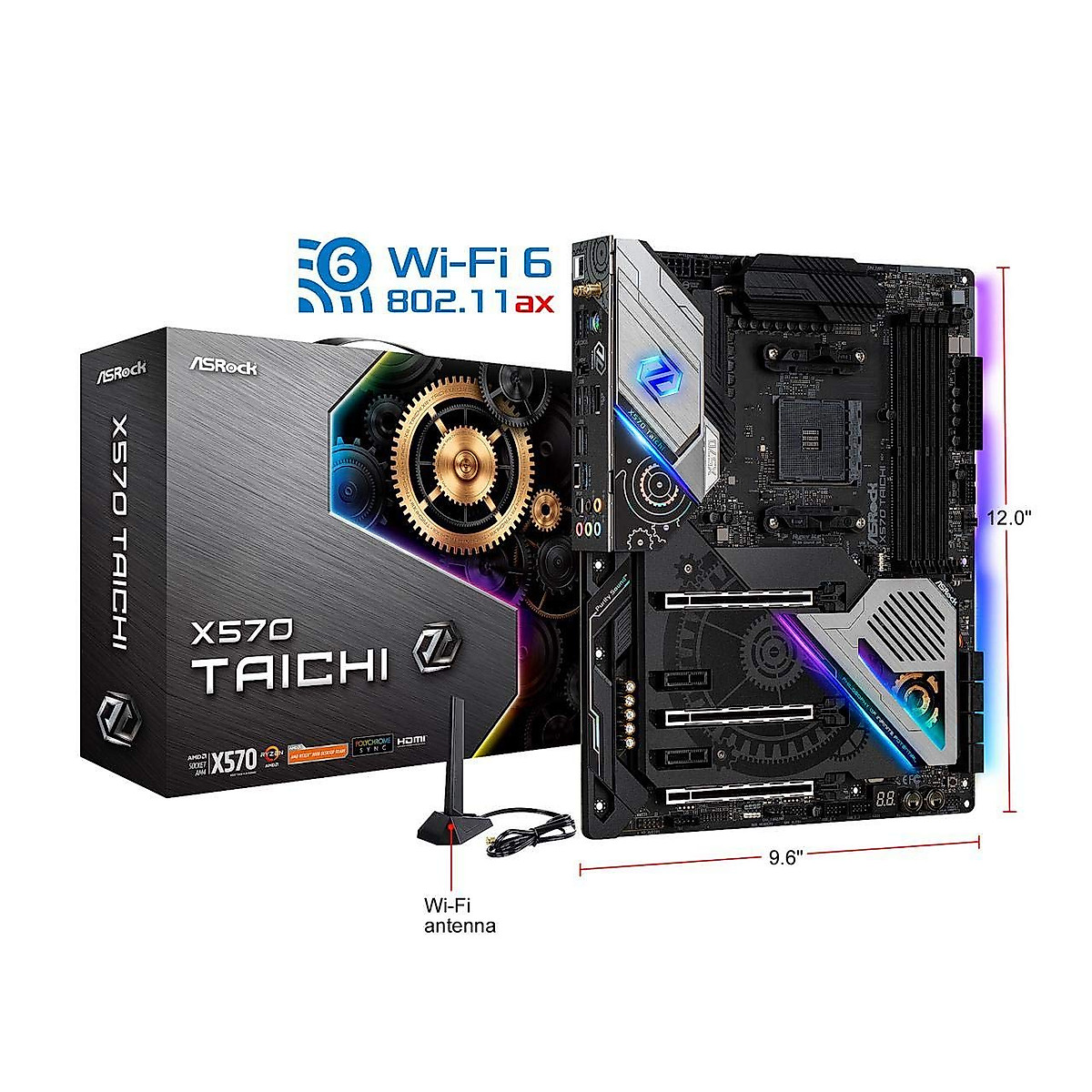 ASRock X570 Taichi AM4 AMD Premium X570 SATA 6Gb/s ATX AMD Motherboard