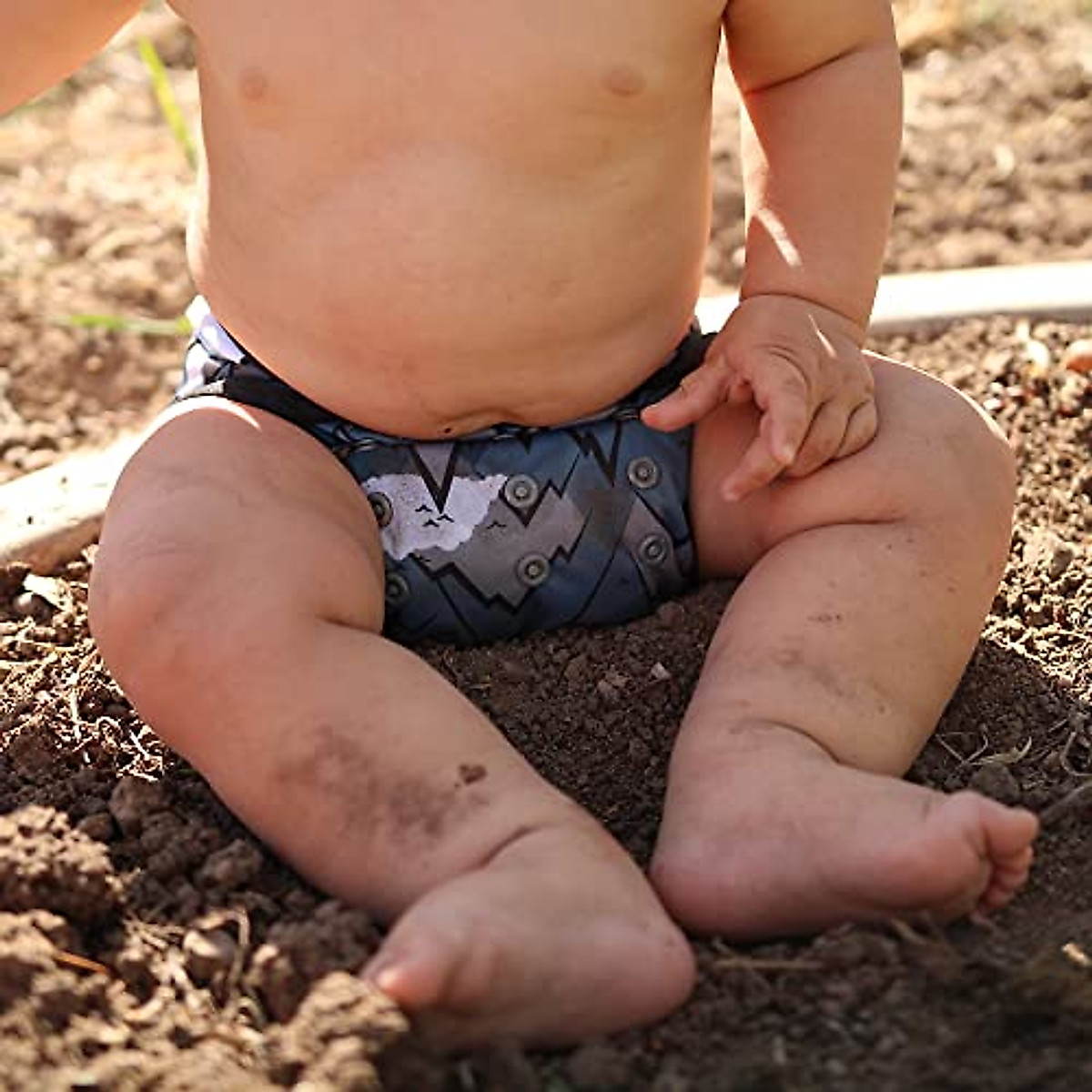 Best Bottom Bigger All in Two Diaper Cover | Adjustable Snap Cloth Diapers for Babies | Eco Friendly Reusable Diapers with Waterproof Gussets | Newborns Thru Toddlers 10-45+ Lbs. (Prickly Cactus)
