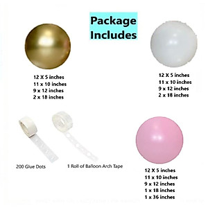 STK Arch COMPATIBLE FOR Mini Mouse Balloon Garland Birthday Decorations Girls 1st Barbie Party Minnie Pink and Gold Balloons Bachelorette Supplies Bambi Globos Decoracion Para Cumpleaños de Fiesta