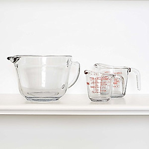 Anchor Hocking Glass 2-Quart Batter Bowl (1-piece, tempered tough for oven, fridge/freezer, microwave, and dishwasher)