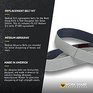 Work Sharp WSSAKO81119 Medium Grit Belt Kit for Ken Onion Edition