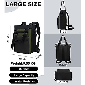 BASICPOWER Backpack Purse for Women Convertible Laptop Tote Work Bag Nurse Teacher Bag for Travel