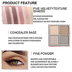 Eyeshadow Palette, 10 Colors Nude Eyeshadow Palette Smooth Matte Eye Makeup Palette,High Pigmented, Naturing-Looking, Ultra-Blendable,Long Lasting High ​Pigment Nude Matte Eyeshadow with 6 Eyeshadow Brush (04#)