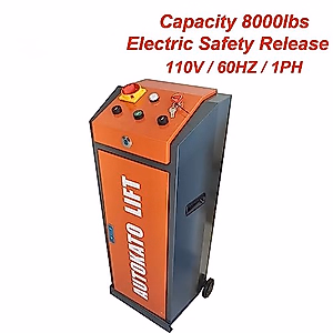 Motool Technology KT-X85 Mid Rise Scissor Lifts: 8000lbs Electric Release Auto Lift 110V/220V 1PH (KT-X85_110V)