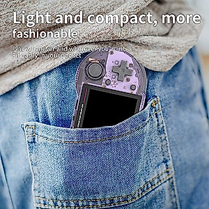 RG353PS Retro Handheld Game Console 3.5'' IPS Screen Linux OS RK3566 64bit Game Player with 128G TF Card Preload 4519 Classic Games Built in 3500mAh Battery Compatible with 5G WiFi and 4.2 Bluetooth