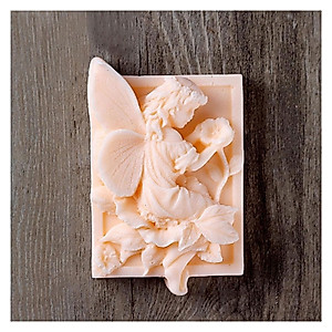 Soap Molds,Silicone Molds Angel Girl 3D Flower Fairy .Soap Molds for Soap Making Angel Soap Molds for Handmade Soap DIY Cake Baking Art Craft Decoration by Tecoail