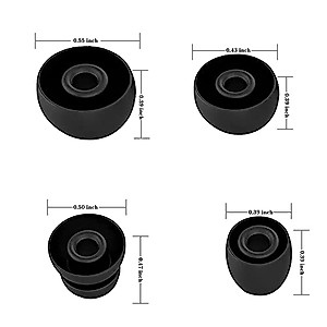 Sqrmekoko Eartips Earbuds Eargels Compatible with Beats Powerbeats Pro Wireless Earphone Headphones