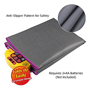 SUNLIN Dance Mat Toys for Girls Ages 3-10 | Dance Pad with LED Lights, Adjustable Volume, 9 Built-in Music, 7 Game Modes, 5 Challenge Levels | Christmas Birthday Gifts for 3 4 5 6 7 8+ Years Old Girl