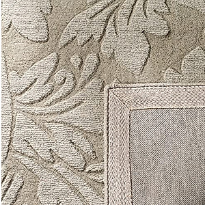 SAFAVIEH Impressions Collection Area Rug - 5' x 8', Sage, Handmade Wool, Ideal for High Traffic Areas in Living Room, Bedroom (IM344C)