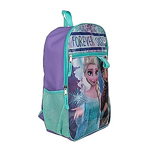 Frozen Forever Sisters Youth Girl's 2-Piece 16" Backpack & Lunch Kit Combo Set