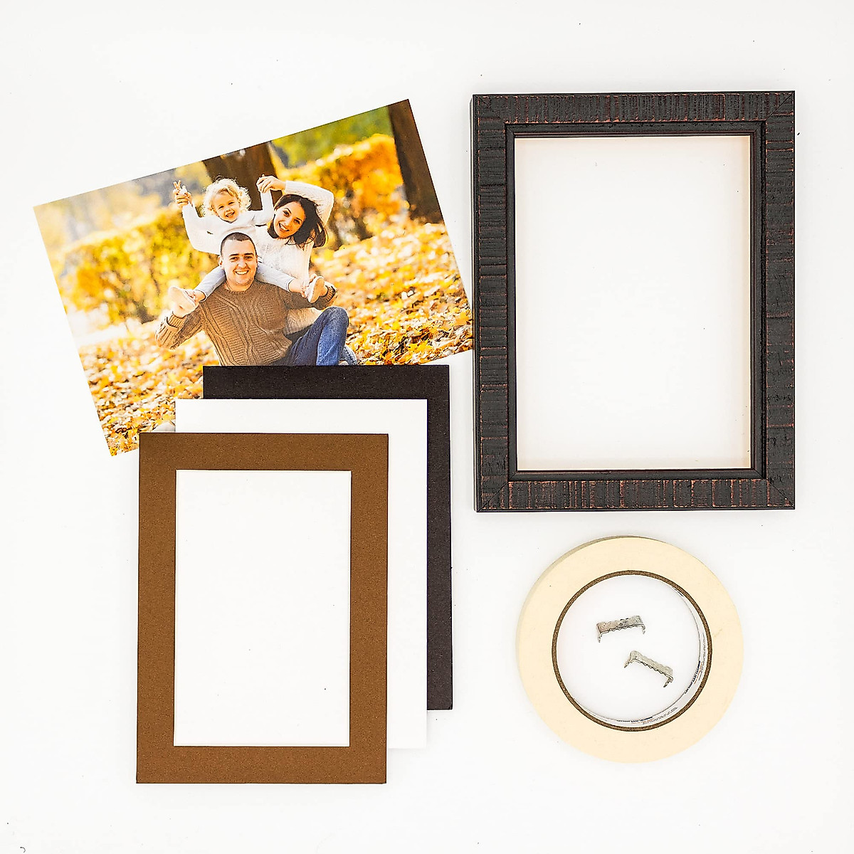16x20 Mat Bevel Cut for 13.5x17 Photos - Acid Free Aged Oak Brown Precut Matboard - For Pictures, Photos, Framing - 4-ply Thickness