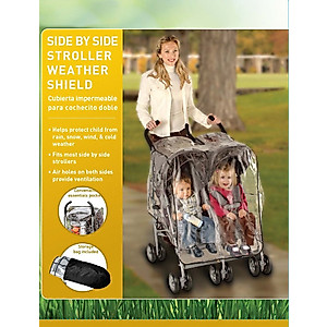 Jeep Side by Side Stroller One Size Weather Shield, White
