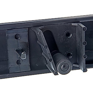 Carlisle FoodService Products CFS 4073100 Roll 'N Grip Mop, Broom and Tool Holder/Storage System, 3 Positions + 1 Hook (Case of 12)