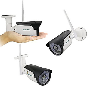 SV3C WiFi Camera Outdoor, IP Wireless 1080P Full HD Security Home Surveillance Camera, IP66 Waterproof, Night Vision, Motion Detection, Support Max 64GB SD Card(Not Included)