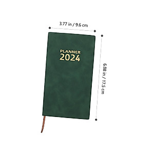 BUTIFULSIC 2024 Agenda Book daily agenda notebook schedule notebook daily schedule notepad notebook yearly notebook for planning notebooks office Planner portable imitation leather