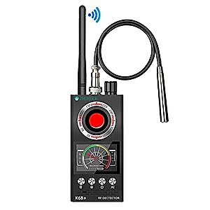 JMDHKK Anti Spy RF Detector Bug Detector, Camera Finder Scanner, GPS Tracker Detector, Find and Locate Eavesdropping Device Auto Scan 4-in-1 Detector