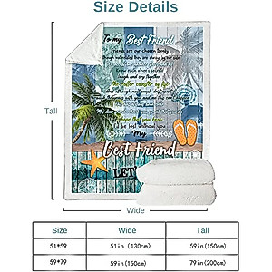 Best Friendship Blanket BFF Friend Gifts for Women,Best Friend Christmas Birthday Gifts, Bestie Gifts for Women,to My Best Friend Blanket,Gifts for Women,Best Friends Birthday Gifts Throw Blanket