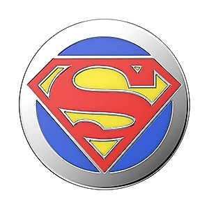 ​​​​PopSockets Phone Grip with Expanding Kickstand, PopSockets for Phone - Enamel Superman
