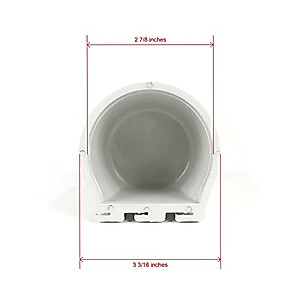 The ROP Shop | (Pack of 300) Gray Cage Cup Hold 0.5 Pint / 8 fl oz to Hang Feed & Water for Pet