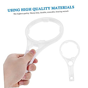 ULTECHNOVO Tools 10pcs 10 Wrench Wrenches Home Household Filtration System Wrench Under Sink Water Filter Tool Wrench Plastic White Filter Canister Spanner
