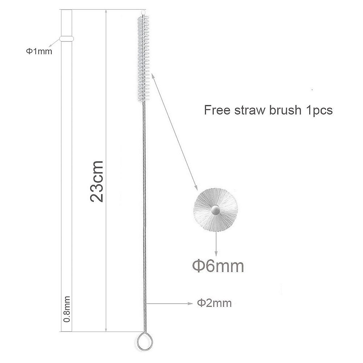 Dakoufish 12 Piece 9 Inch Reusable Plastic Thick Drinking Straws BPA Free Mason Jar Straws transparent small Stripe (9inch Red)