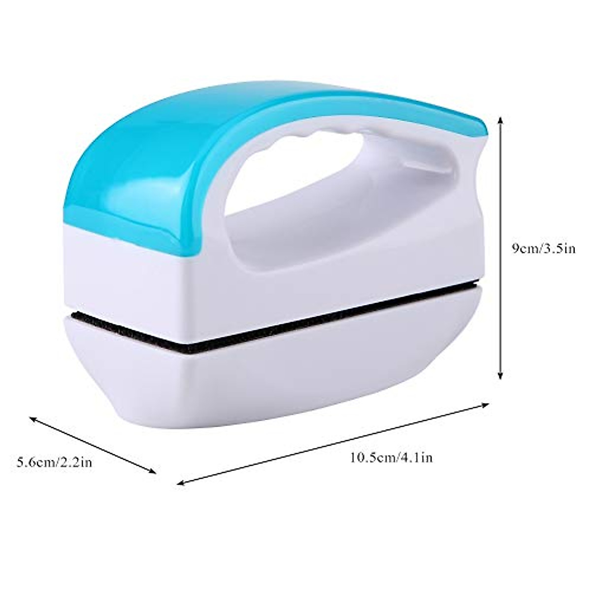 Fish Tank Magnetic Cleaning Brush, Aquarium Double Side Glass Cleaner Fish Tank Glass Seaweed Scraper Cleaner Aquarium Window Cleaning Magnets Brush(M)