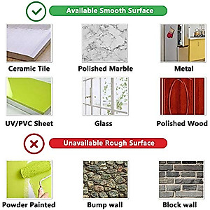 ASOFFI 4PCS Triangular No Drill Curtain Rod Brackets, Self Adhesive Curtain Rod Holder Hooks, Nail Free Adjustable Rod Hooks, Frosted Curtain Hangers for Bathroom Home and Restroom