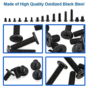 MMOBIEL 450 pcs Laptop Notebook Computer Replacement Screws Kit for HP, IBM, Lenovo, Toshiba, Gateway, Samsung, Dell, Sony, Acer, Asus, SSD Hard Disk SATA