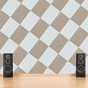 TroyStudio Thickened Acoustic Panels, 16 x 12 x 0.5 Inches Pack of 6 Felt Wall Decor Tiles Sound Absorbing Board, Noise Reverb Echo Dampening Soundproof Padding for Door Music Recording Home Studio