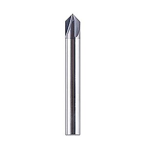 Spetool 90 Degree Carbide V Bits with Tiain Coated 4 Flutes, Chamfer End Mill for Caving V Groove and Sign