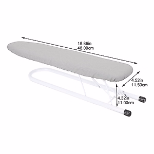 Zerodeko Ironing Board Foldable Ironing Resist Ironing Mat Ironing Pad Felt Iron Padding Cover Mini Tools Iron Board Foldable Home Tools Foldable Iron Board Sleeve Cotton Travel Portable