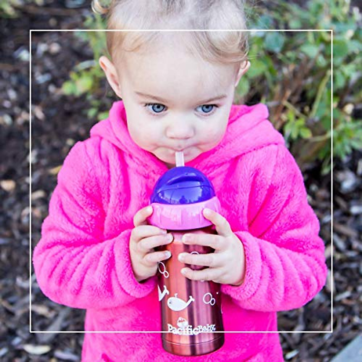 Pacific Baby Hot-Tot Insulated Stainless Steel Infant Baby Eco Feeding Bottle Anti-Colic Nipple 7 Ounce