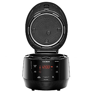 CUCKOO CMC-QAB501SB | 5QT. Standard 8-in-1 Pressure Cooker | 10 Menu Options: Slow Cooker, Sauté, Steamer, Yogurt & More, Made in Korea | Black