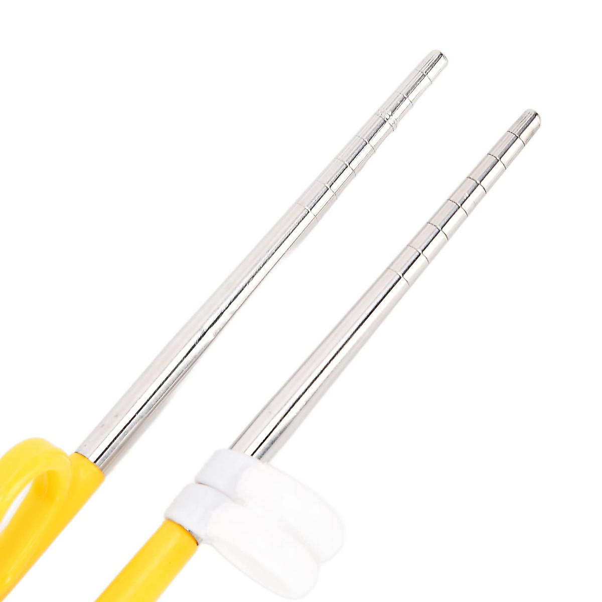 Children's Practice Chopsticks Kids Chopsticks Reusable Childrens Chopsticks Easy To Use Chopsticks Toddler Chopsticks Helper (Bee stainless steel yellow)