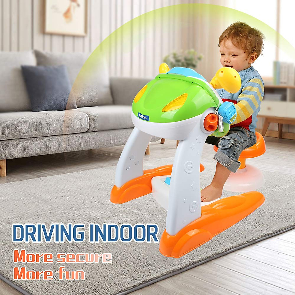 AMOSTING Pretend and Play Ride On Toys for Toddler Boys Girls Learning & Educational Baby Driver Toy Cars for Preschool Kids