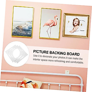 jojofuny Photo Frame Mat 3pcs Square Holes Matboard for Picture Frames Picture Frame Mats Photo Art Display Safe Sturdy