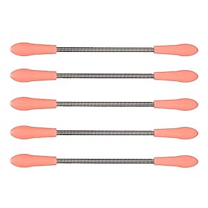 5pcs Facial Hair Remover Stainless Steel Spring Manual Epilator Threading Beauty Tool for Quick Hair Removal