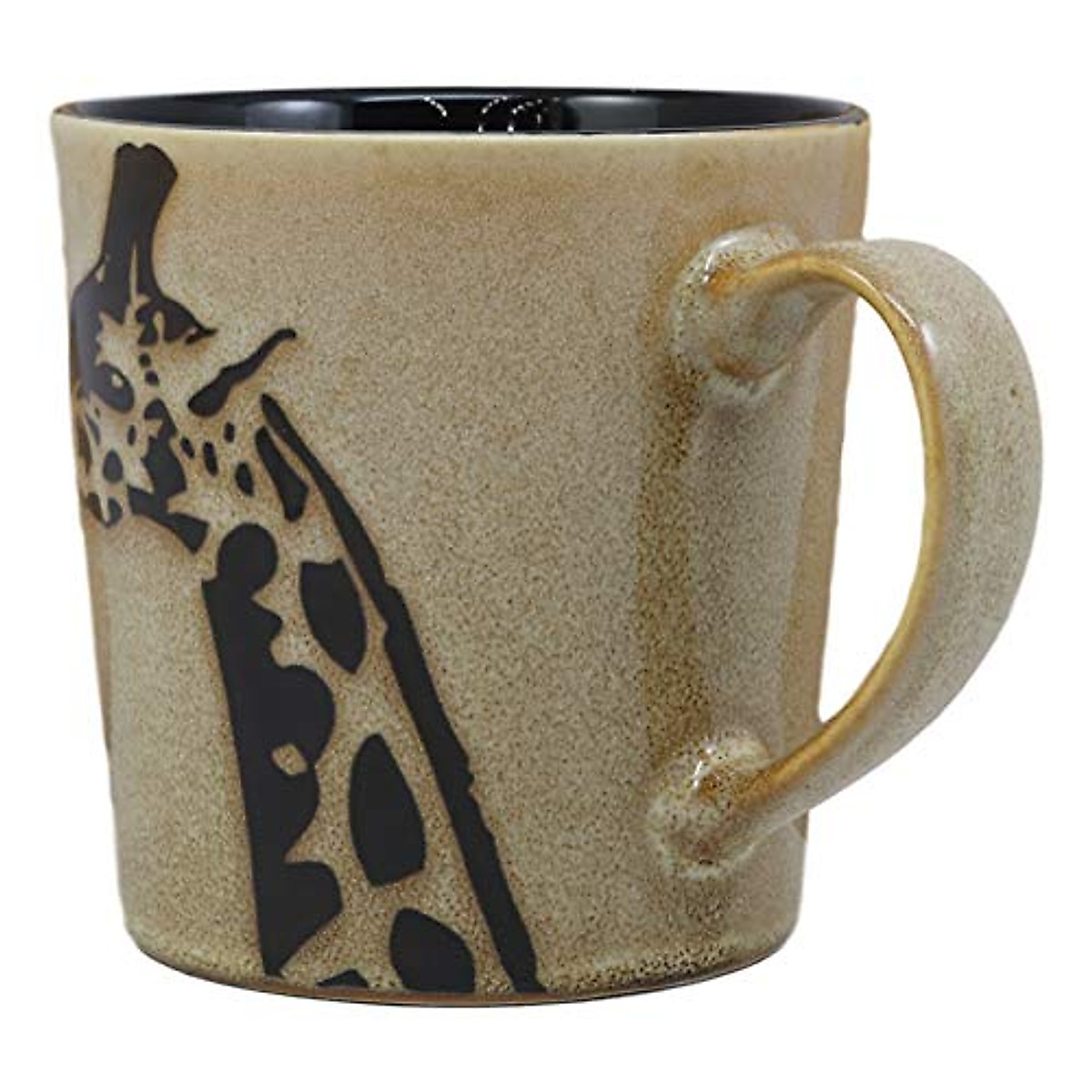 Ebros Ceramic Animal Totem Spirit Long Necked Giraffe Print Drinking Beverage Mug 16oz Drink Coffee Cup Safari Themed Glazed Earthenware Kitchen And Dining Accessory Decor For Giraffes And Wildlife